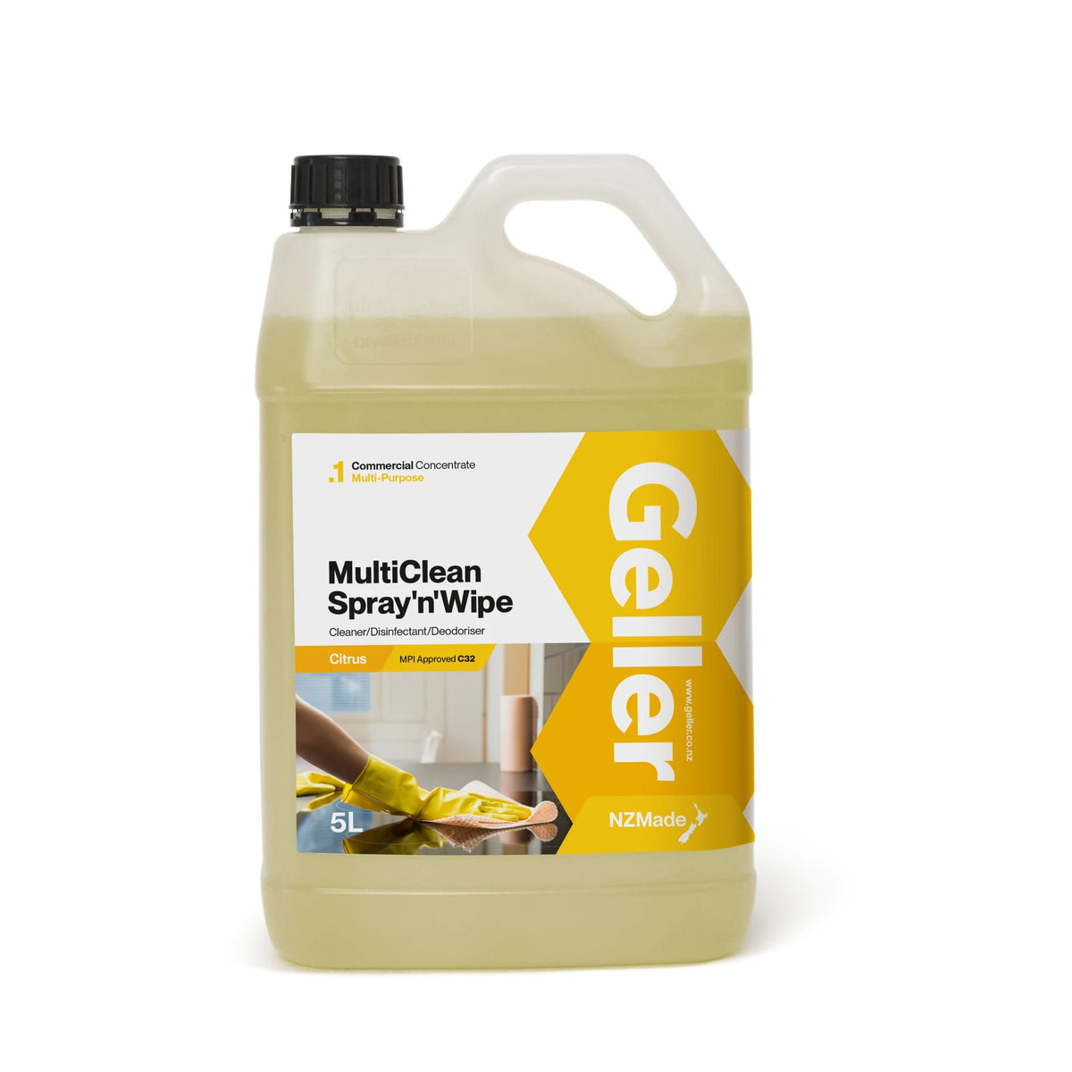 Geller Multiclean Spray n Wipe Citrus Cleaner — Otago Cleaning Supplies